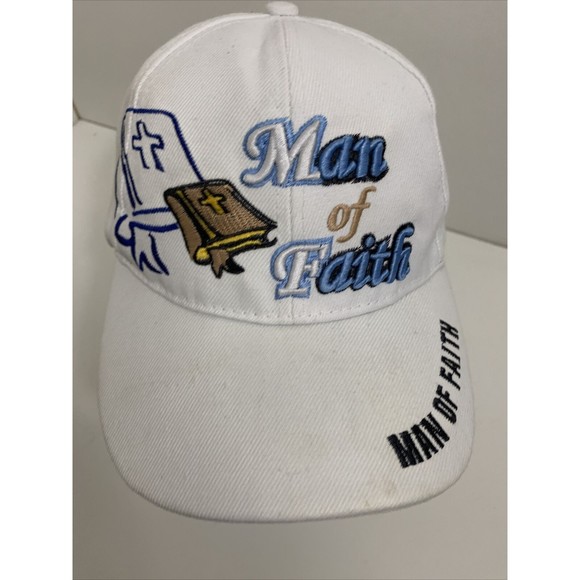 Accessories | Man Of Faith Jesus Christian Ball Cap Hat Black | Poshmark